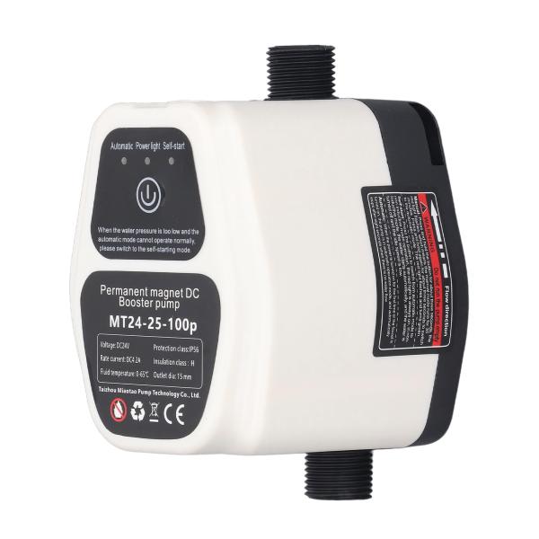 【商品概要】ブースターポンプ：24V DCのミニ加圧ブースターポンプ。出力100W、最大流量25L/分で、家庭の給水圧を効率的に高めます。インテリジェントモード：全自動ブースターポンプは、水量と圧力条件に基づいて効果的な加圧プランを作成し、...