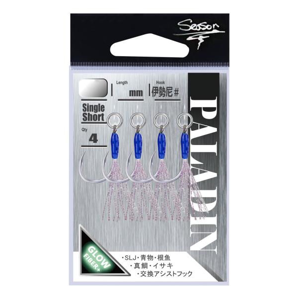 【商品概要】入数:4本規格サイズ: S [搭載フック: 伊勢尼 (ZCコート) #11 / フックカラー: ZCコート]搭載アシストライン長: 18mm / 適用範囲ジグサイズ: 20g〜30gティンセル＋蓄光(グロー)ファイバー搭載 / ...