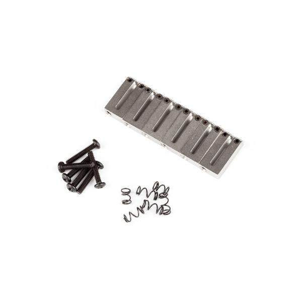 【商品概要】メッキ仕上げのスチール製ブリッジサドル6個セット(オフセット・イントネーションネジ付き)イントネーション・スプリング、取り付け用金具付きAmericanおよびAmerican Standardシリーズのギター用(1986年~20...