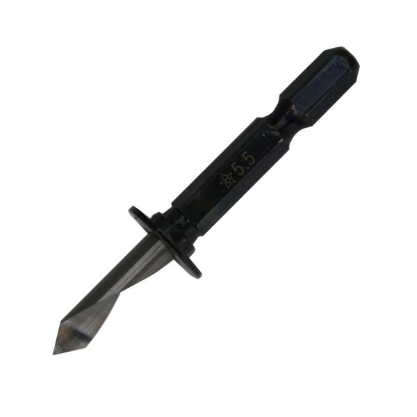 【商品概要】仕様:6.35mm六角軸サイズ:全長65mm・ネジ丈25mm・軸径6.35mm軸:普通鋼刃:普通鋼【商品説明】【商品詳細】ブランド：スターエム商品種別：DIY・工具・ガーデン商品名：スターエム 六角軸波板キリ 5.5mm 99X...