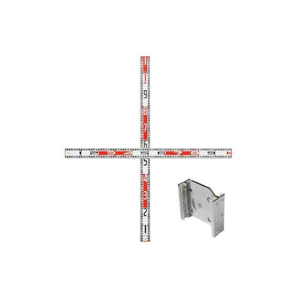【商品概要】●1cmと11cmのクロスロッドです。●表面は縦目盛、裏面は横目盛になっています。●軽量アルミ製で持ち運びに便利です。●側溝などの測定、記録写真の撮影など。●幅(mm):6●長さ(mm):1×11●厚さ(mm):6●質量(g):...