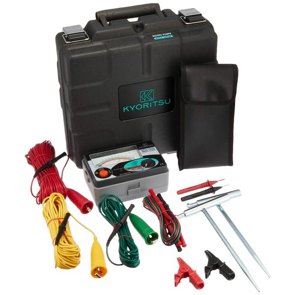 【商品概要】精密測定(3極法)、簡易測定(2極法)に対応したアナログアーステスタです。A?D種(3極法)の測定が可能です。幅×奥行×高さ:158×70×105mm質量:600g電源:単3乾電池(R6P)×6本(付属)接地抵抗(Ω):12/1...