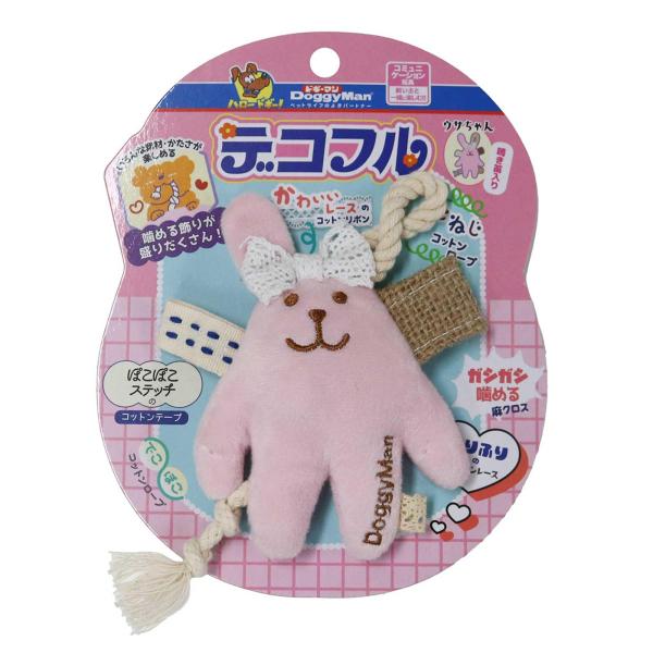 【商品概要】本体サイズ (幅X奥行X高さ) :11×11×15cm本体重量:15g原産国:ベトナム【商品説明】【商品詳細】ブランド：ドギーマン商品種別：ペット用品商品名：ドギーマン デコフル ウサちゃん製造元：ドギーマン商品番号：ウサちゃん...