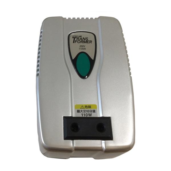【商品概要】AC100V(日本国内）で110WまでのAC220〜240V仕様の家電製品が使えます。サーマルプロテクタ(自動復帰)内蔵の安全設計アップトランス(小型タイプ) 220-240V入力電圧:AC100(50Hz/60Hz) 　Aプラ...