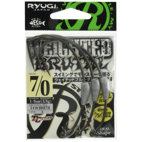 【商品概要】サイズ(入本数)7/0(3)WEIGHT:1/8oz(3.5g)【商品説明】【商品詳細】ブランド：リューギ(RYUGI)商品種別：スポーツ＆アウトドア商品名：RYUGI(リューギ) リューギ HWB078 ウェイテッド ブルータ...