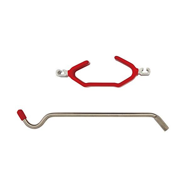 【商品概要】サイズ:使用時/約26×4cm、ハンガーの長さ/約19cm重量:約125g耐荷重:約3.5kg材質:ホールド部/アルミニウム、PVC、ハンガー部/ステンレス対応サイズ:約直径19~30mmのポール【商品説明】【商品詳細】ブランド...