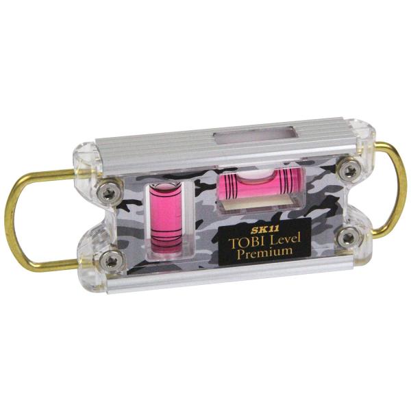 【商品概要】特徴:大型シャックル内蔵でスピーディーな脱着ができる小型レベルサイズ:約120mm、本体カラー:迷彩グレー気泡管:4本線アクリル気泡管(水平・垂直)感度:0.50mm/m=0.0286度、精度:±1.00mm/m=±0.0573...