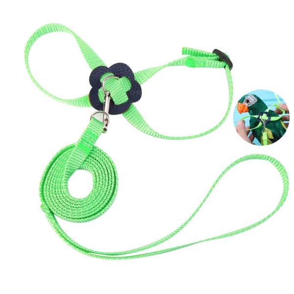 【商品概要】【材質】ナイロン ロープの長さ：1.2m。【調節可能】 8の字型のストラップモードで任意のサイズが調整できて、オカメインコなどの鳥に適用します。【高品質】 軽くて丈夫です。安全で遊びでき、ペットのストレス解消や運動不足におすすめ...