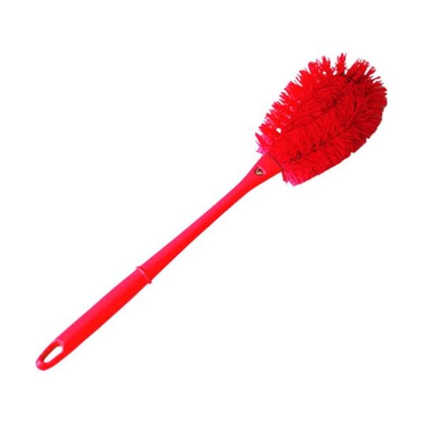 【商品概要】●手の届きにくい場所の残渣もゴシゴシ落とします!●長い柄付きで、手の届きにくい場所やそこの深い鍋などの清掃に最適です。●耐熱温度は柄部160℃、ブラシ部140℃(JIS S 2029に準拠)●ブラシ線材にはPBTを採用しており、...