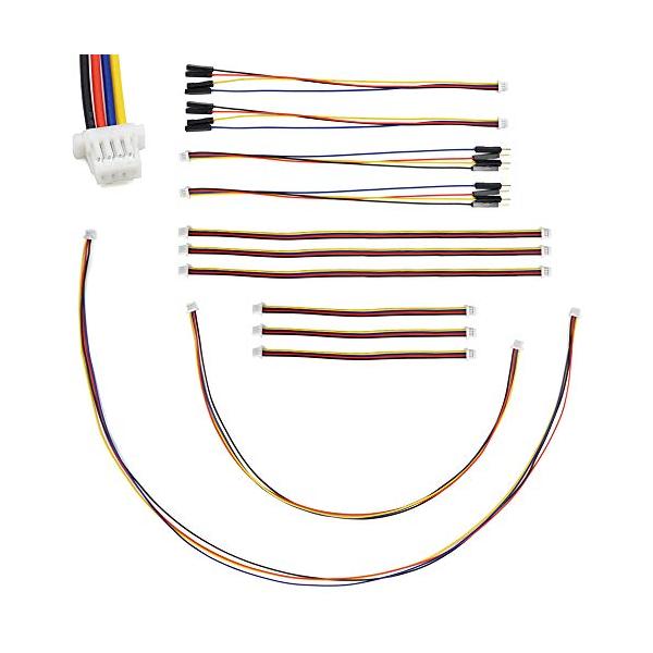 【商品概要】様々な長さとスタイルのケーブル12本が含まれます(10cm、20cm、30cm、50cm)。 SH1.0コネクターとブレッドボードジャンパーとメスジャンパー)。各Qwiicケーブルのワイヤーは、赤、黒、青、黄色に色分けされていま...