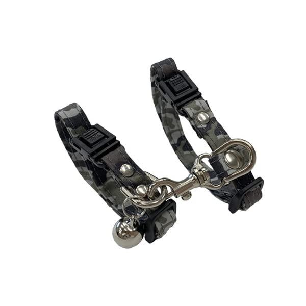 【商品概要】本体生地：コットン（裏：PVCコーティング）生産国：日本サイズ：首15cm〜21cm　胴18cm〜27cm【商品説明】・首輪にもハーネスにもなる使いやすく便利なフェレットハーネスです。<br> ・広めの調節巾により、...