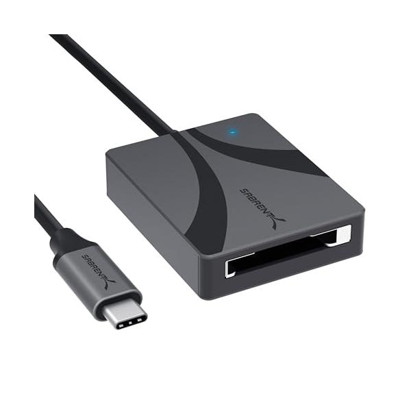 【商品概要】素早くて簡単：Sabrent の USB タイプ C CFexpress タイプ B カードリーダー (CR-CFXB) は、CFexpress タイプ B メモリーカードに対応し、USB-C ホストポート経由で最適に読 み取る...