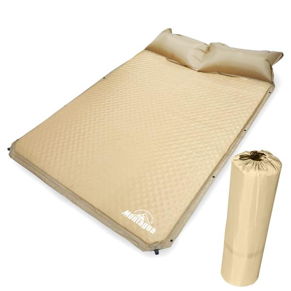 【商品概要】サイズ：サイズ 約W130×D185×H3〜3.5cm（膨張時） 約φ20×H65cm（収納時）重量：約2.6kg（収納バッグ含む）主材質：ポリエステル・PVC・POM(本体) PUスポンジ（内部） ポリエステル・PP・POM（...