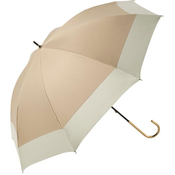 【商品概要】素材・材質:ポリエステル100%・ 鉄・ アルミ傘幅: 50cm、生産国:中国カラー: ベージュレディース長傘紫外線遮蔽率99%以上、遮光率99%以上【商品説明】【商品詳細】ブランド：ビコーズ(because)商品種別：長傘商品...
