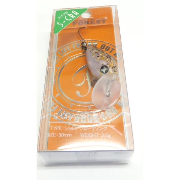 【商品概要】エスクラフ ローティングタイプは表層２０ｃｍ位までで使えるクランクベイト【商品説明】【商品詳細】ブランド：フォレスト(FOREST)商品種別：スポーツ＆アウトドア商品名：フォレスト(Forest) S-CRA(エスクラ) 30F...