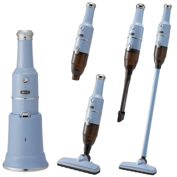 【商品概要】専用充電台にセットした姿は、まるでインテリア。 お部屋に溶け込むレトロクラシックデザインのコードレス掃除機。 軽やかなのにハイパワー！ノズルをはずせば、ハンディスタイルに！ 使いたい時にサッと使えて、毎日のお掃除を楽しく軽やかに...