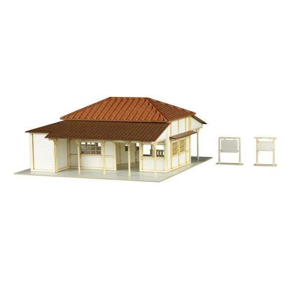 【商品概要】小湊鐵道の駅舎が1/150 (Nゲージ)スケールにて登場!!ドラマロケで有名な上総鶴舞駅や海土有木駅など「小湊鐵道」に多く現存するタイプの駅舎を、Nゲージサイズで製品化。市販の鉄道模型と合わせてジオラマやレイアウトのストラクチャ...
