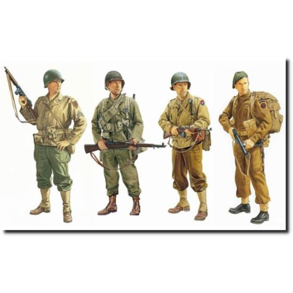 【商品概要】組み立て塗装が必要なプラモデル。別途、接着剤や工具、塗料等が必要。1/35スケール未塗装プラスチック組み立てキットフル装備のアメリカ軍歩兵3体とイギリス海兵隊の兵士1体を再現アメリカ軍兵士はM1941フィールドジャケットに布製レ...