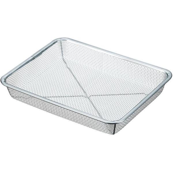 【商品概要】サイズ(約):外寸縦325×横255×高さ55mm生産国:日本素材・材質:18-8ステンレス【商品説明】【商品詳細】ブランド：Three Snow商品種別：ランドリーネット商品名：新越ワークス TS 18-8 深型ピシャット 1...