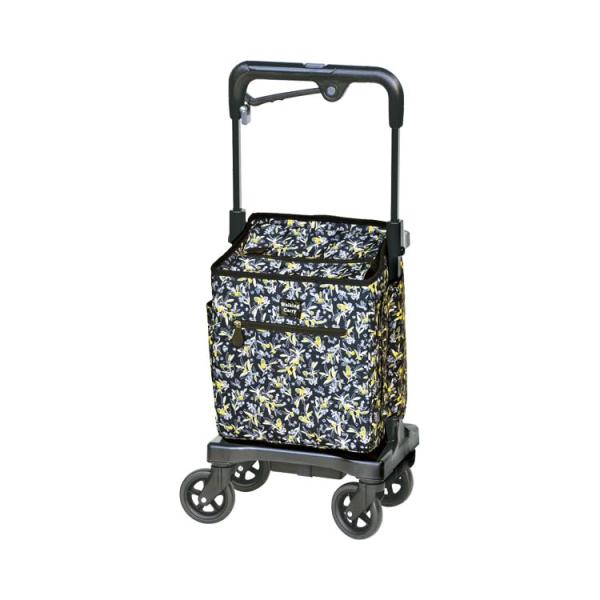 【商品概要】サイズ／幅23×奥行32.6×高さ64.8〜86（5段階／5.3cm）cm車輪サイズ／前輪10×後輪10cm重さ／2.8kg材質／フレーム：アルミ・合成樹脂、バッグ：ポリエステルバッグ容量／約13L、積載荷重／6kg【商品説明】...