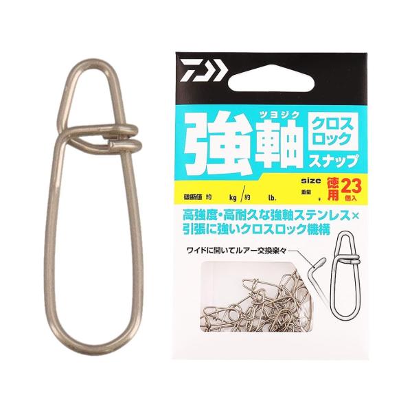 【商品概要】【商品説明】【商品詳細】ブランド：ダイワ(DAIWA)商品種別：アクセサリ商品名：ダイワ(DAIWA) スナップ 強軸スナップ クロスロック 徳用 M製造元：ダイワ(DAIWA)【当店からの連絡】