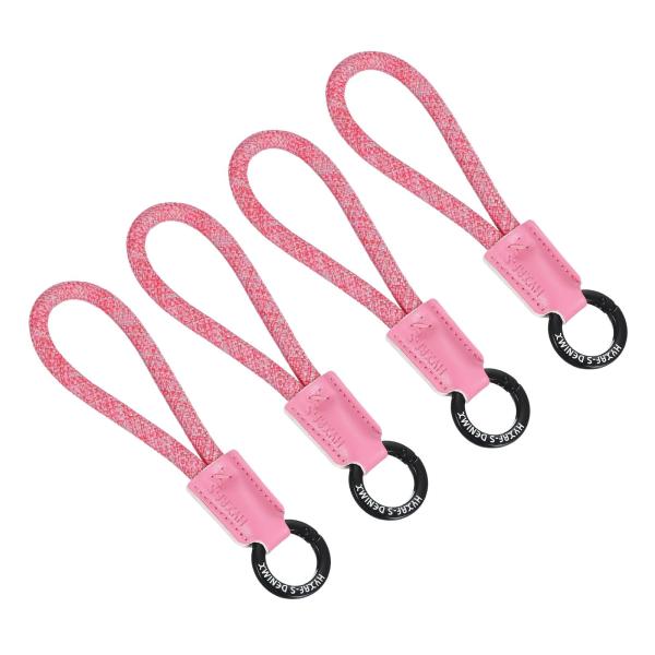 【商品概要】仕様: 素材: 金属、ナイロン、レザー; カラー: グレー; ロープの厚さ: 8mm/0.31インチ; ロープサイズ: 150mm/5.9インチ; リングの厚さ: 5mm/0.19インチ; 梱包リスト: 2個x牛革キーチェーン利...