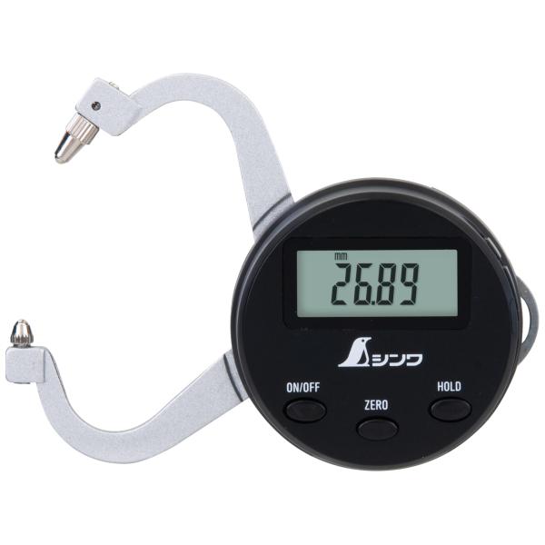 【商品概要】【測定範囲】0〜25mm 【最小読取値】0.01mm 【最大許容差】±0.05mm 【使用温度】0〜40℃【オートパワーオフ機能】無操作状態で約5分後不定形物の厚さに測定に便利なデジタルキャリパーゲージです。比較測定ができるゼロ...