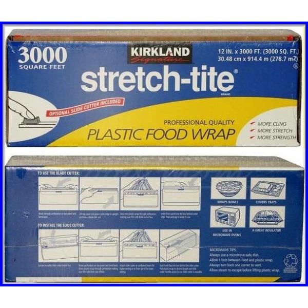 品名：食品包装用ラップフィルム内容量：寸法：幅30.48cm×長さ914.4m耐熱温度82度/耐冷温度：−51度原産国：アメリカ商品説明：■たいへん便利なスライドカッター付きフードラップ。スライドするだけで、きれいにカットできます。一度使う...