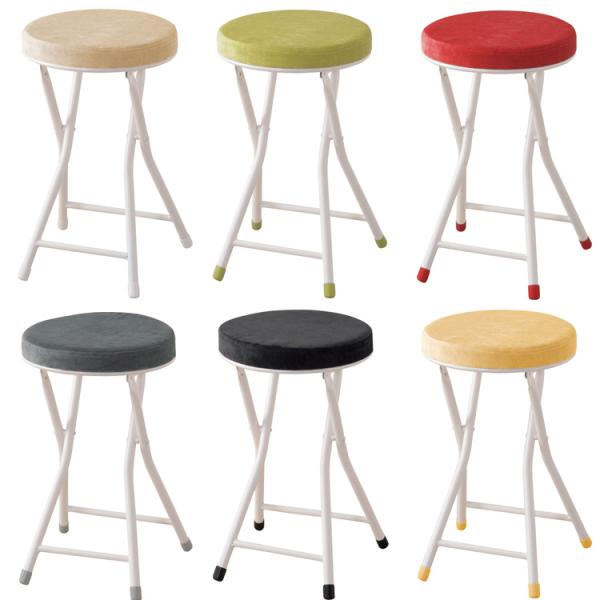 【商品説明】折りたたみ式なので、隙間スペースにすっきり収納することができます。必要なときだけ使用して、不要なときは簡単収納！急な来客があったときの対応にも大変便利です。座面はふっくら仕上げており、座り心地にもこだわっております。【サイズ】W...