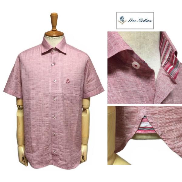 品名 GEEGELLAN ジーゲラン　ワンポイント刺しゅう　半袖シャツ　清涼素材 商品説明 GEEGELLAN ジーゲランファッション性を意識しながらも、トレンドセッターではなく、流行に左右されないタイムレスな伝統的なルールや価値観と、上質...