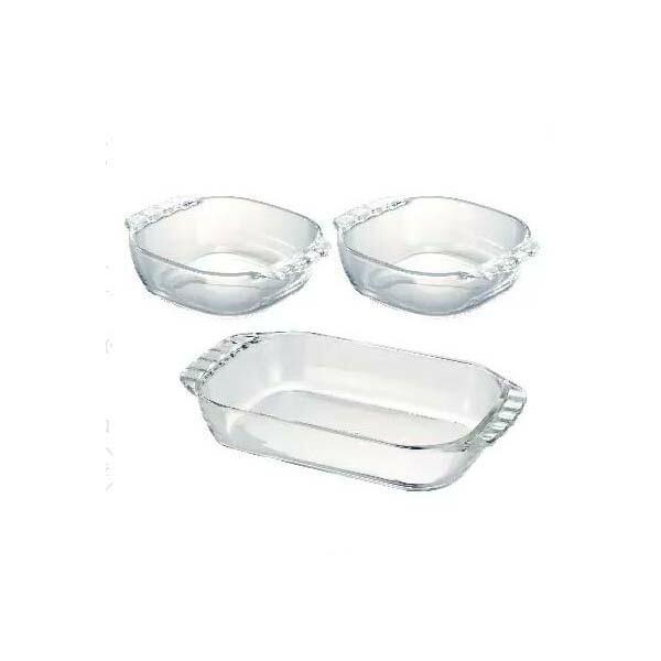 商品説明○トースターにも納まるサイズ。〇日常の朝食シーンやお菓子作り・オーブン料理にと幅広くお使い頂けます。○電子レンジ・オーブンOK。商品詳細サイズハーフ：幅153×奥130×高さ45mmフル：幅249×奥140×高さ45mm材質:耐熱ガ...