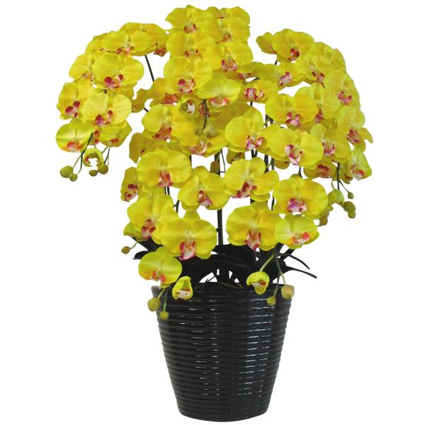 【SIZE 約】幅63×高さ95cm　/花径：約10cm　花×70輪 (+つぼみ30輪)■鉢：陶器　/形状や模様が少し変わることがあります。■ギフト対応：お祝い/贈り物　　(リボンラッピング・メッセージカード/ビジネス向け立札)Green-...