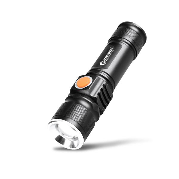 商品名：USB充電式LED懐中電灯品番：ES-20U製造元：グッド・グッズ光源数：米国CREE社製XML-T6×1照明：1800ルーメン充電時間：約6-8時間点灯時間：HIGH：3時間・LOW：6時間重量（約）：100g3モード：HIGH・...