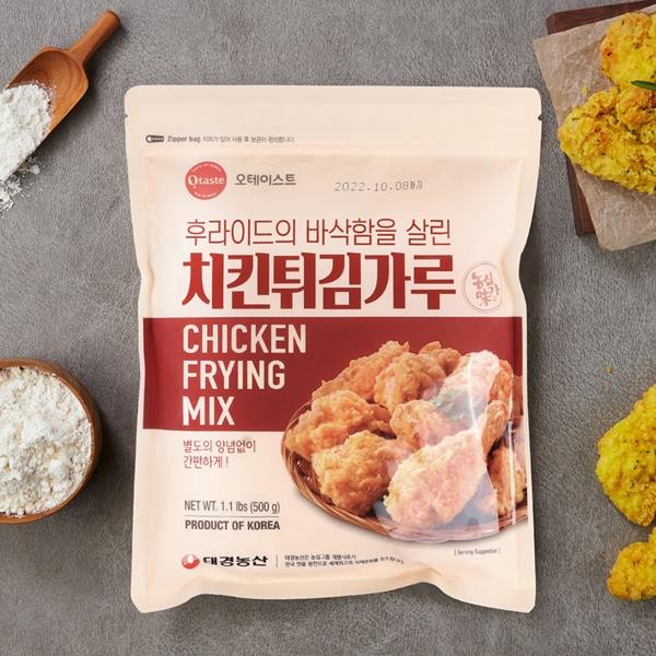 #商品の特徴 : POINTオーテイストのフライドチキンパウダーは、韓国料理や韓国チキンを自宅で手軽に楽しむことができる便利な調味料です。この500gのチキン揚げ粉は、サクサクの衣とジューシーなお肉を演出する秘密の一つ。さっと揚げるだけで本...