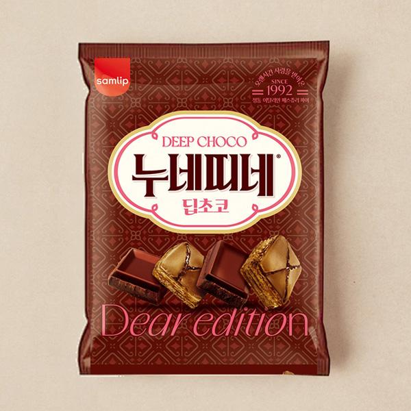 #商品の特徴 : POINT濃厚なチョコレートが魅力の[SAMLIP] ヌネティネ ミニ チョコ ディープ。60gのパッケージに詰まった贅沢なディープチョコは、一口サイズで食べやすく、ちょっとしたおやつタイムにぴったりです。サクサクのフォリ...