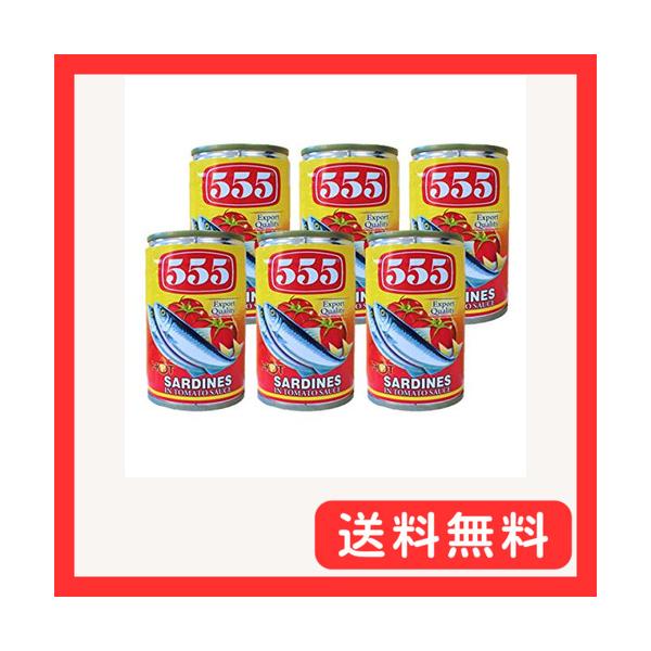 -/155グラム/-・パッケージ個数:6・原材料名：イワシ、トマトソース、大豆油(遺伝子組み換えでない大豆)、砂糖、食塩、V.A、香辛料・内容量：155ｇ・保存方法：開缶後は冷蔵庫に保管してお早めにお召し上がりください。・原産国：フィリピン...