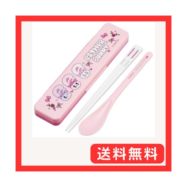 コンビセット/-/CCS3SA-71517・Color:コンビセット・パッケージ個数:1・サイズ：横18.8×縦4.7×高1.8cm、箸・スプーン：18cm・材質：ABS樹脂、箸：メタクリル樹脂、フタ：AS樹脂、クッション：シリコン樹脂・原...