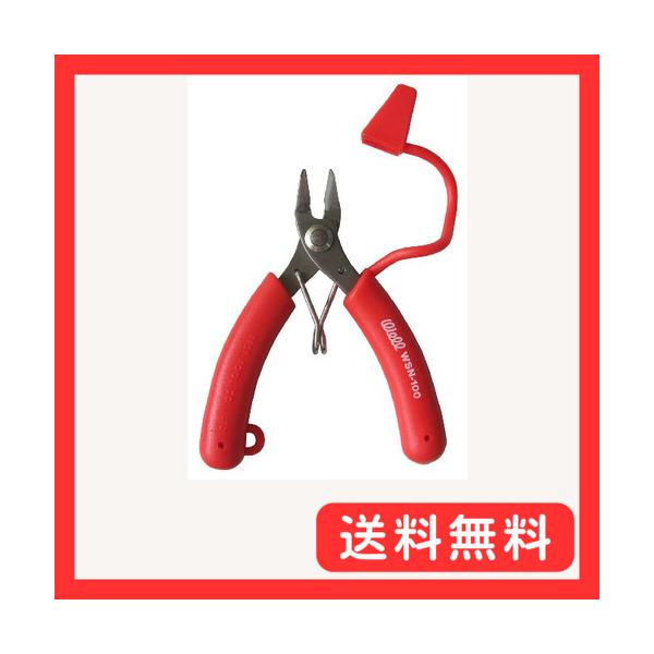 ミニニッパー赤/-/WSN‐100・Style:ミニニッパー・パッケージ個数:1・材質:ステンレスJIS420J2(日本製)、ハンドル/PVC・用途:ホビー、釣り用・切断能力:軟線/直径1.2mm・焼入硬度:HRC-45°~48°