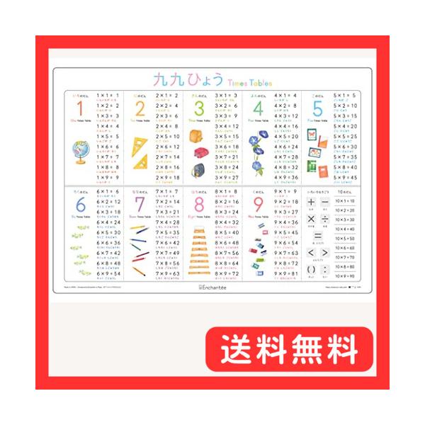 -/ワンサイズ/-・A3サイズどこでも手軽に貼れる、ちょうどいいA3サイズ。・角丸部屋にフィットする、角で肌を傷つけにくい角丸加工。・防水水に強いユポ紙に印刷。いつでも清潔に保てます。・特徴わかりやすい読み方が併記している九九表です。学校が...