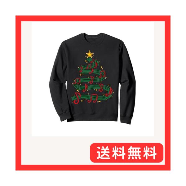 ブラック/S/-・この12月はメリークリスマスの歌でクリスマスツリーを飾りましょう。伝統的な松の木よりも良いかもしれないユニークなクリスマスの休日の装飾のお祭りの季節の挨拶を特徴としています。ミュージシャン、キャロラー、教会の聖歌隊のシンガ...