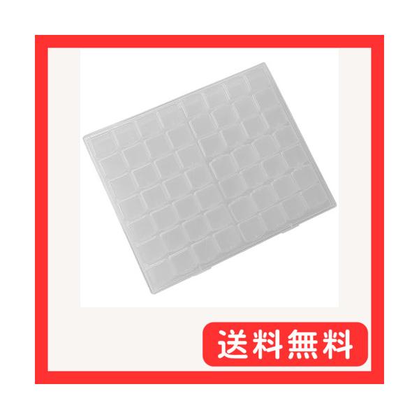 Design透明/56分割/-・Size:56分割・56分割小物ケースセット内容：収納ケース、56個の小分け用ケース・サイズ収納ケース：約21x17.5x2.7cm；小分け用ケース：約2.5x2.3x2.2cm・素材透明で環境にやさしいPP...