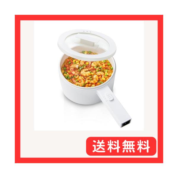 コンパクトシンプル白/1.5 L 直径 20 cm/OLK-1.5・??一鍋の多用電気鍋は基本的な煮る、煮る、炒める機能を備えるだけでなく、蒸す、揚げる、焼くなどの多種の調理方法もある。多機能一体設計により、調理中により便利で効率的に、多様...