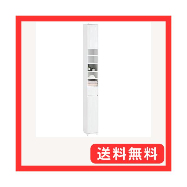 北欧風ホワイト/幅20×奥行20×高さ180cm/BZR160-W・パッケージ個数:1・??サイズ幅20cm×奥行20cm×高さ180cm・??材質MDF本体重量11.5kg 耐荷重各段5kg 合計45kg・?? お客様 組み立て図は梱包箱...