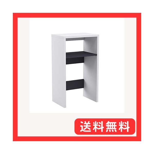 レンジ台ホワイト 白/高さ約105cm 幅約60cm/VRD-1060WH・Color:ホワイト 白・パッケージ個数:1・天板のサイズ幅59.2cm 奥行39.6cm 天板の耐荷重20kg・棚板耐荷重7kg 棚板可動3cm間隔 4段階・ゴミ...