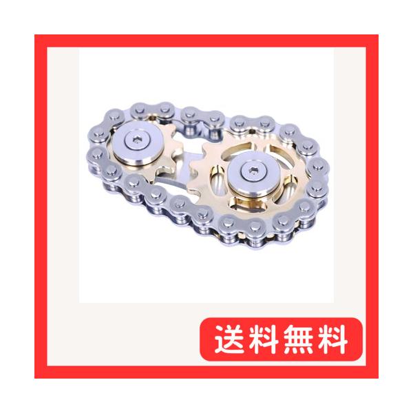 Gear Chainゴールド/Small/CF101・Color:ゴールド・パッケージ個数:1・：DMaos; フィジェットチェーン、大人と子供のための繊細なギフト-ゴールド（ドライバーが含まれています）。・安定したベアリングを備えた金属ス...