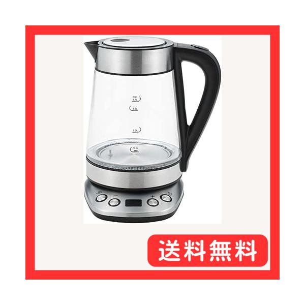 シルバー/1.7 L/SUS-02・パッケージ個数:1・サイズ(約):22.2×19.7×26cm、重量(約):1.3kg・容量:1.7L・素材・材質:耐熱ガラス・ポリプロピレン・ステンレス鋼 (SUS430)・消費電力:AC100V-10...