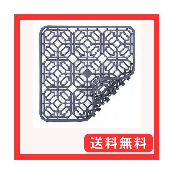 灰色/30 x 30 cm/SMSilicaGel・Size:30 x 30 cm・シリコン製シリコン素材のマットはしなやかで、フライパンや金属や磁器の鍋の傷からステンレスや磁器のシンクを的に保護し、セラミックシンクで皿が割れるのを防ぎます...