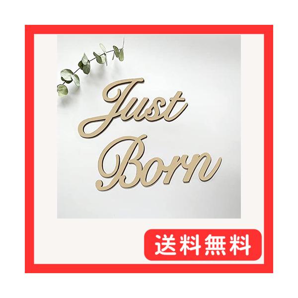 ナチュラルウッド/写真欄のサイズに従う/-・セット内容just born2枚セット、サイズ：写真欄にご参照ください。素材：ウッド、厚さ：約3.6mm・生まれた赤ちゃんの思い出をおしゃれに記録産まれてすぐ使用でき、Just born のレター...