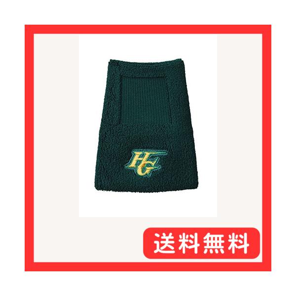 ダークグリーン/-/LBR-200・Color:ダークグリーン・刺繍窓付きリストバンド・カラー：ダークグリーン・素材：綿55%　アクリル25%　ポリエステル15%　ポリウレタン5%・サイズ：フリー（長さ13センチ）