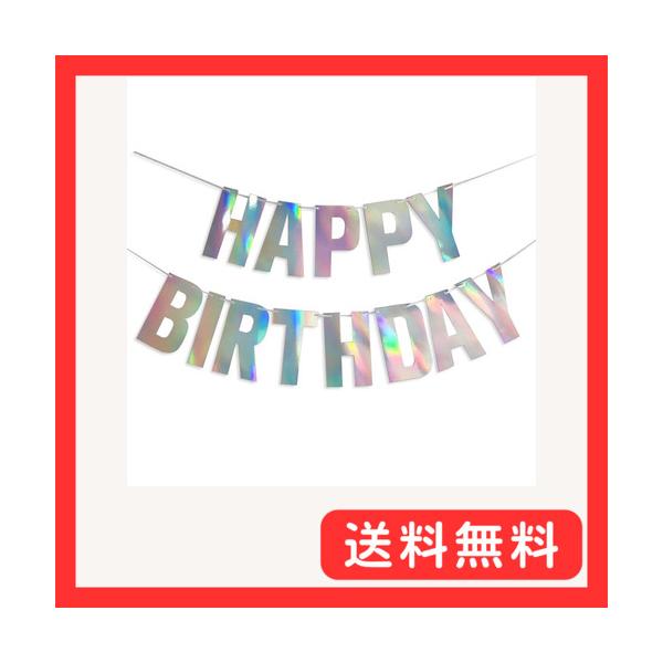 キラキラ/12cm x 16cm/-・Color:キラキラ・商品仕様キラキラHappy Birthdayガーランド×1、レターサイズ：幅12cm×高16cm、ひもの長さ：5m。・レター間隔が調整できるバナーひもと文字が一体化していないので、...